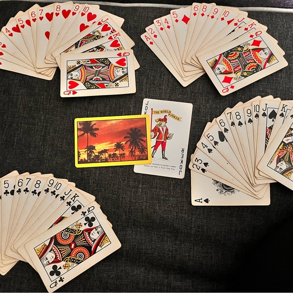 Vintage | Other | Double Deck Vintage Duratone Sunset Playing Cards ...